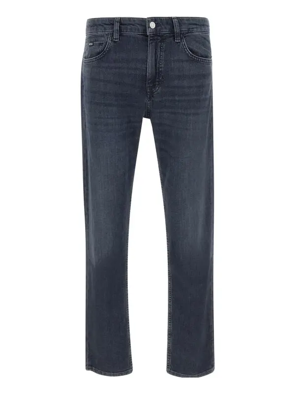 Hugo Boss Slim-fit Dark Wash Denim Jeans - Blue