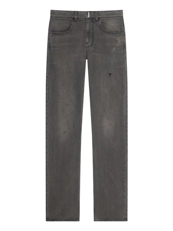 Givenchy Distressed Denim Jeans - Black