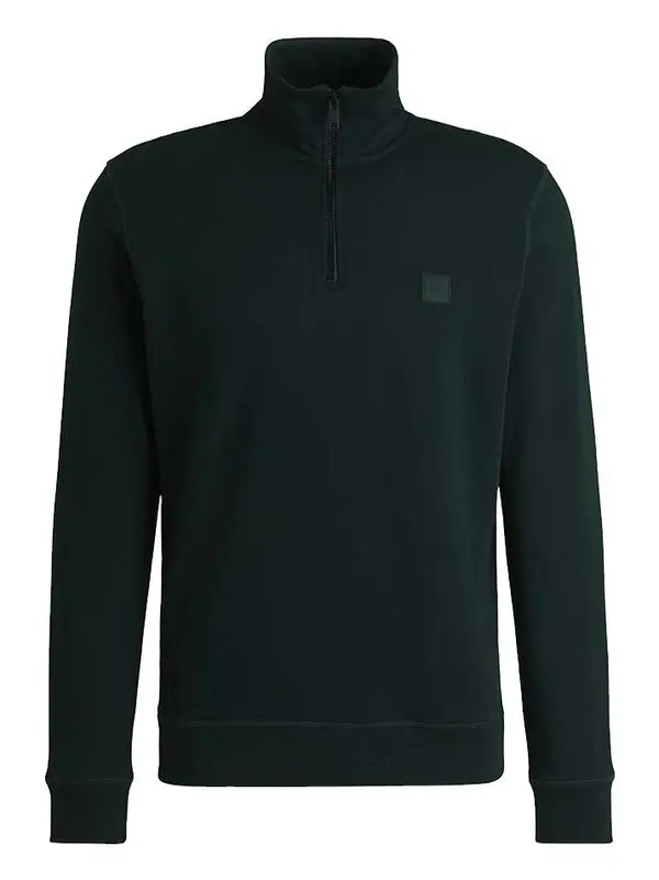 Hugo Boss Long-sleeved Quarter-zip Sweater - Black