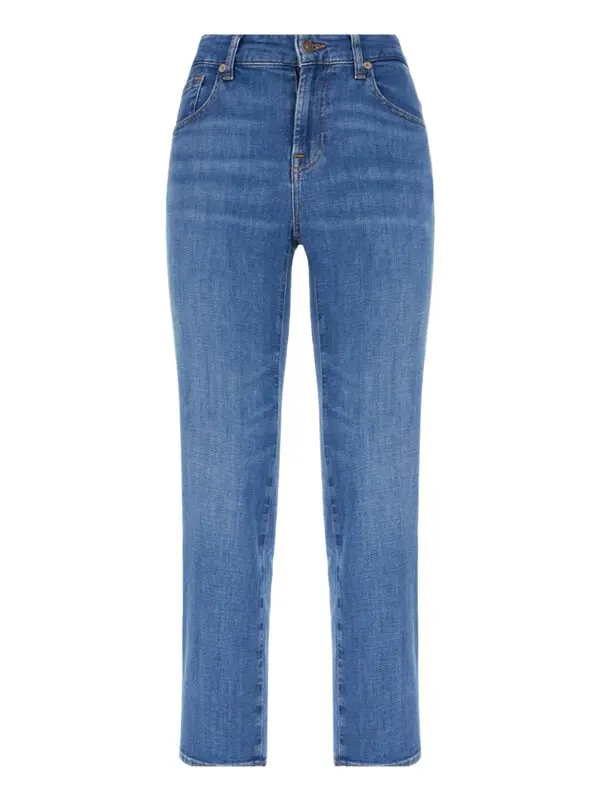 7 For All Mankind Calie Straight Jeans - Blue