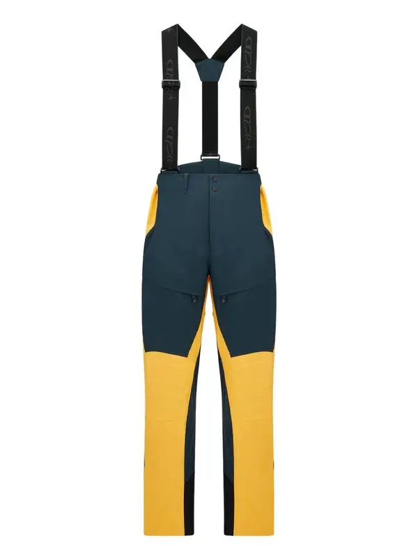 Dior And Descente And Lewis Hamilton Ski Pants With Suspenders - Black