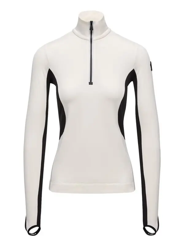 Moncler Polartec Half-zip Turtleneck - White
