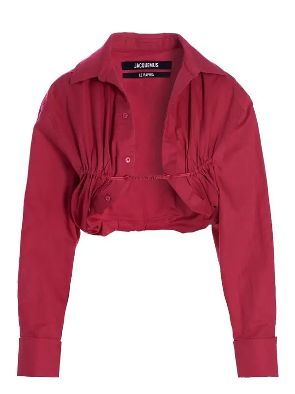 Jacquemus Cropped Shirt - Red