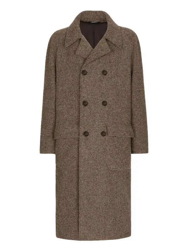 Dolce & Gabbana Double-breasted Mid-length Coat - Brown