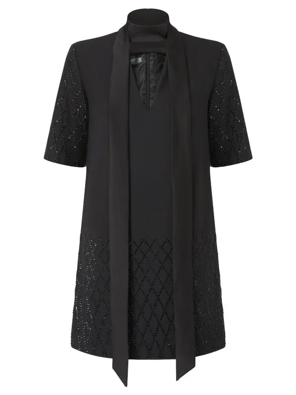 Pinko Embellished T-shirt Dress - Black