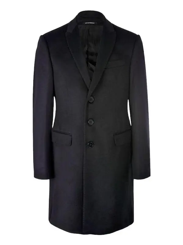 Emporio Armani Long-sleeved Coat - Black