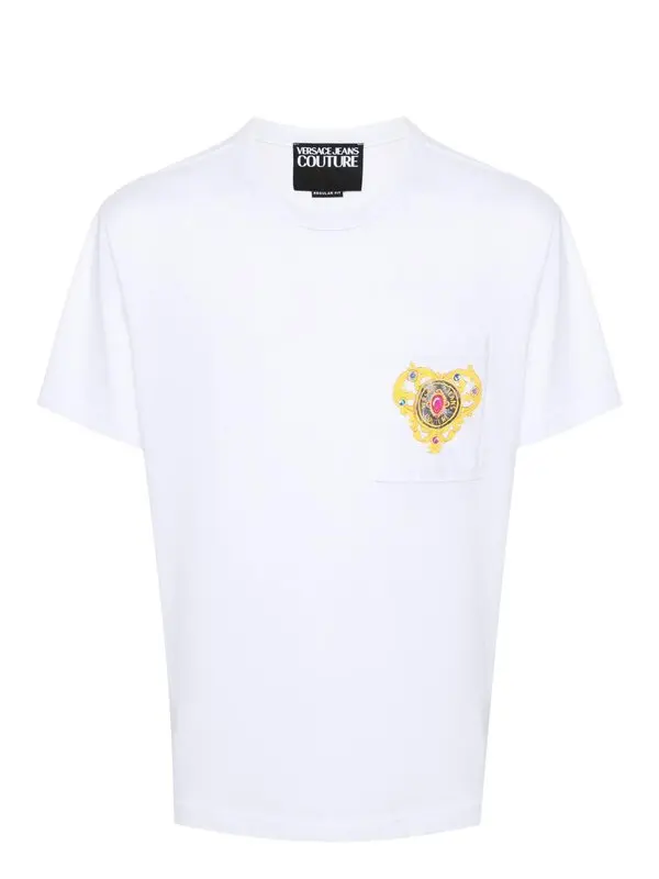 Versace Heart Couture Crewneck T-shirt - White