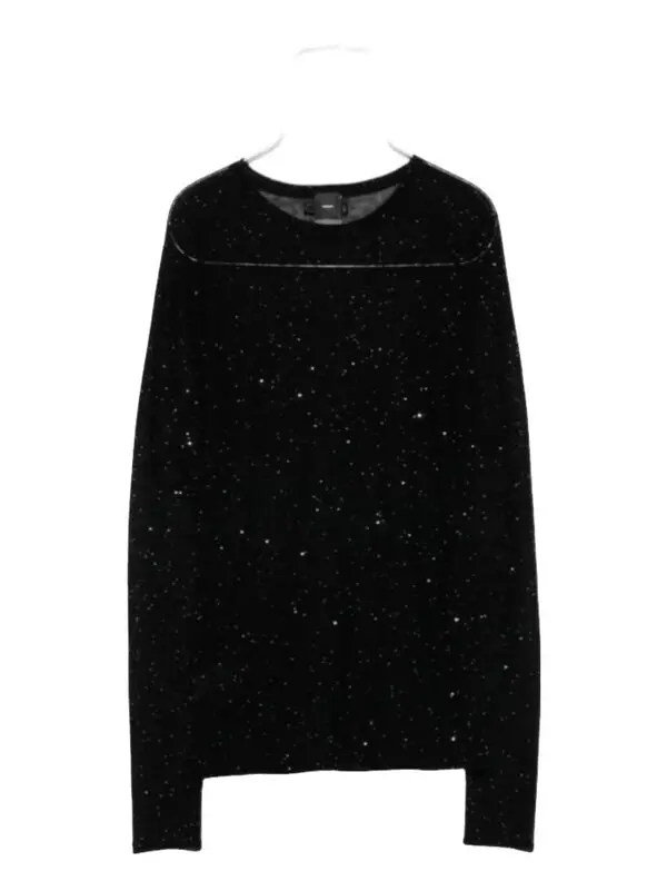 Pinko Embellished Knitwear Top - Black