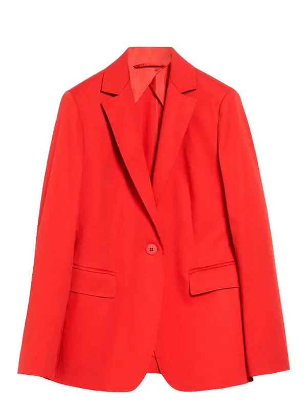 Max Mara Single-breasted Blazer - Red