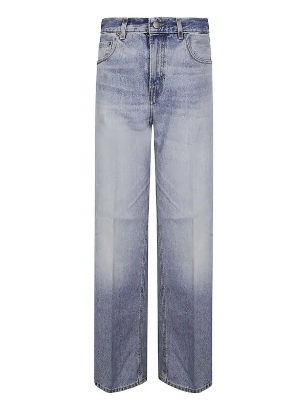 HAIKURE Five-pocket Denim Trousers - Gray