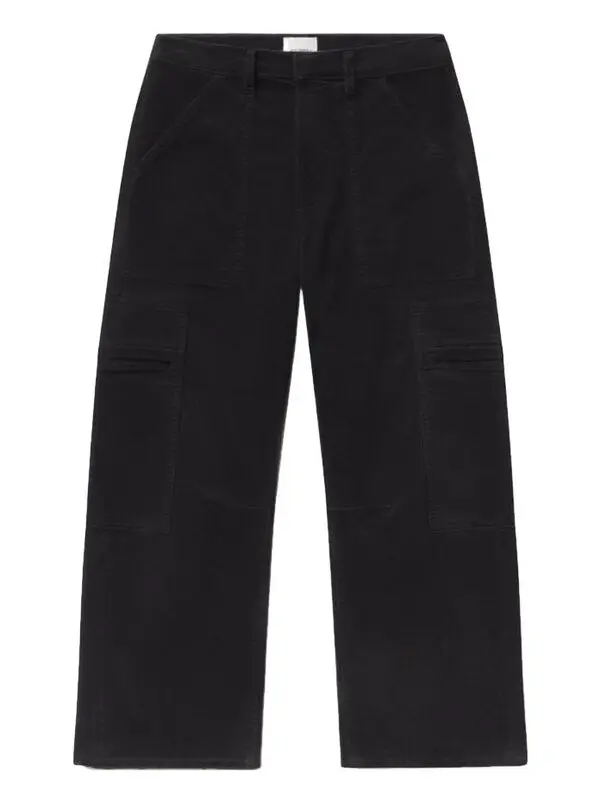 Citizens Of Humanity Marcelle Cargo" Corduroy Pants - Charcoal