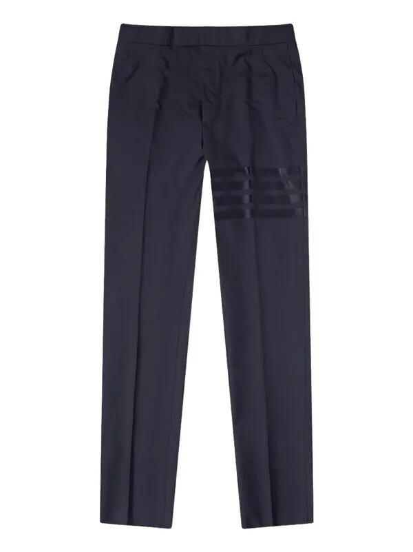 Thom Browne Four-bar Stripe Trousers - Black