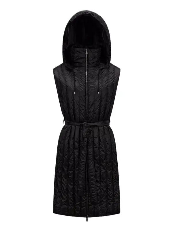 Moncler Drava Long Down Gilet - Black