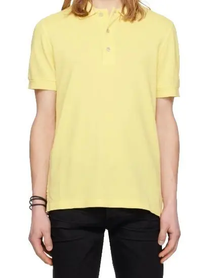 TOM FORD Short-sleeved Polo Shirt - Yellow