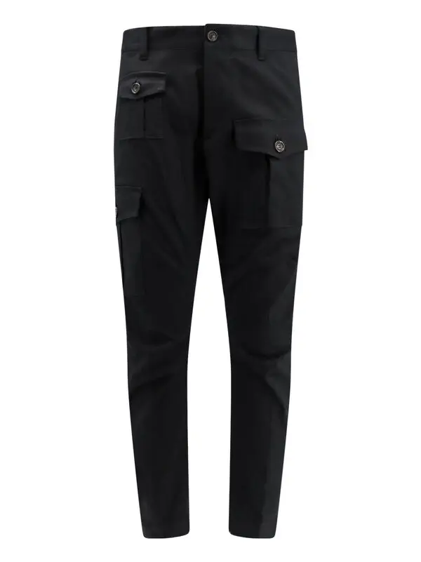 Dsquared2 Tapered-leg Skinny Cargo Trousers - Black
