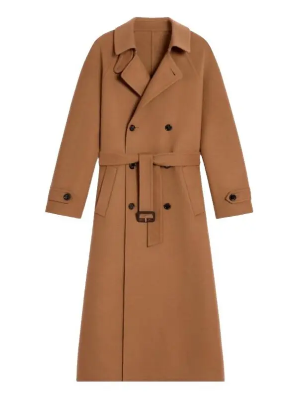 Celine Long-sleeved Double-breasted Coat - Havana Color