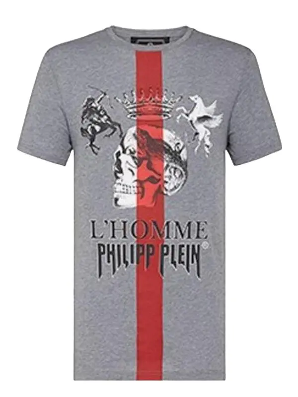 Philipp Plein Logo Details T-shirt - Gray