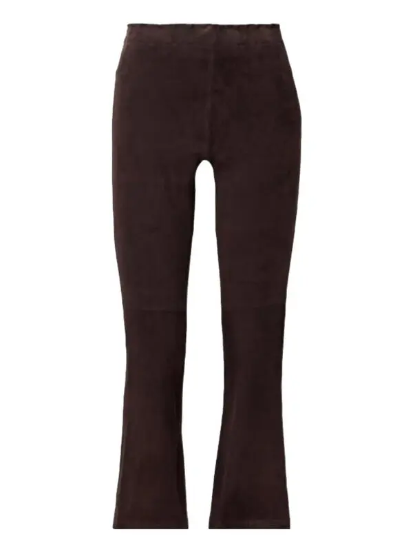 Stouls Suede Flare Leggings - Black