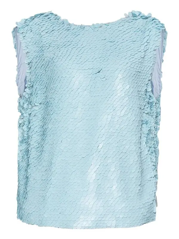 Dries Van Noten Sequined T-shirt - Blue