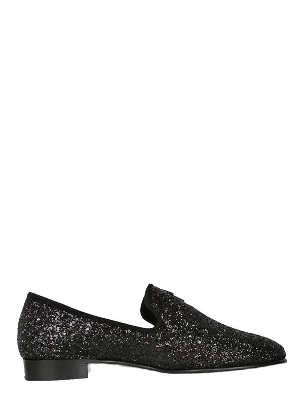 GIUSEPPE ZANOTTI Glitter Loafers - Black