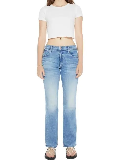 MOTHER The Bookie Sneak Jeans - Blue