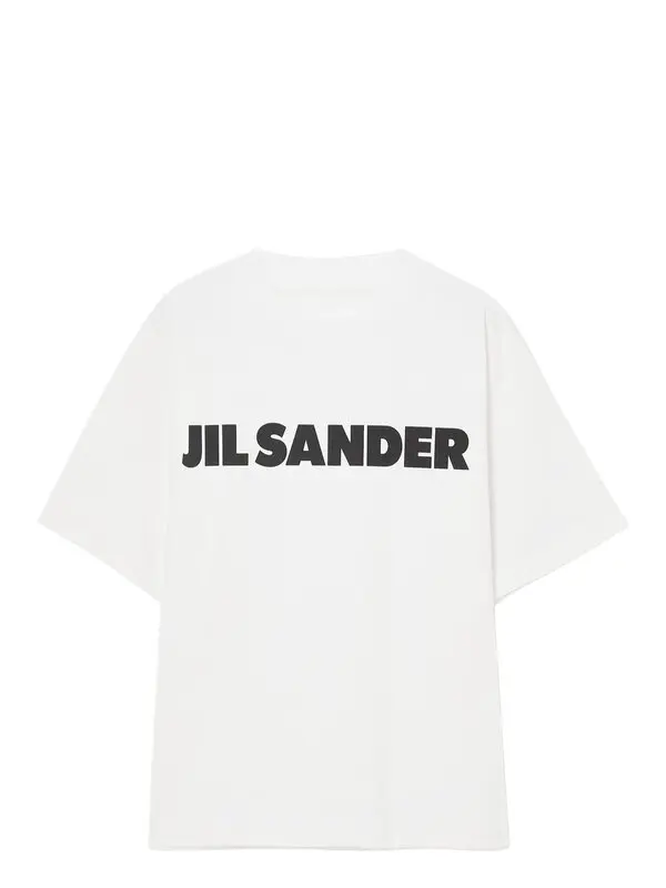 JIL SANDER Short Sleeve T-shirt With Logo - Off-white