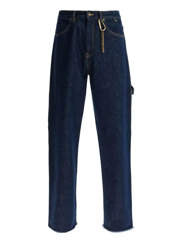 DARKPARK Carpenter Jeans With Raw Edges - Black