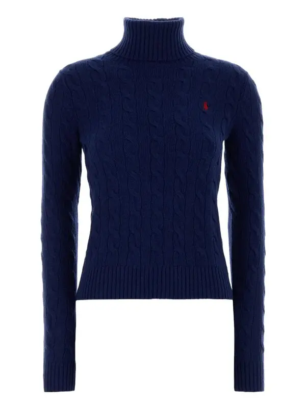 Polo Ralph Lauren Roll Neck Knitted Jumper - Blue
