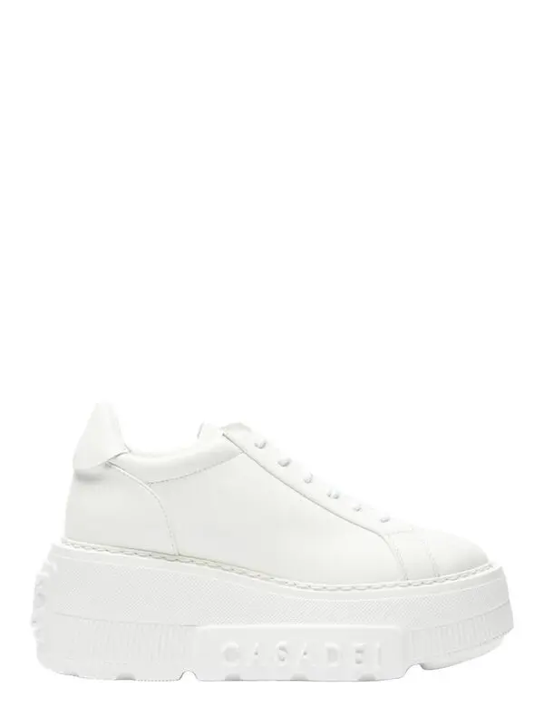 Casadei Nexus Lace-up Platform Sneakers - White