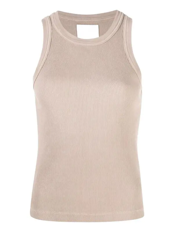 Citizens Of Humanity Ribbed Crewneck Sleeveless Top - Nude
