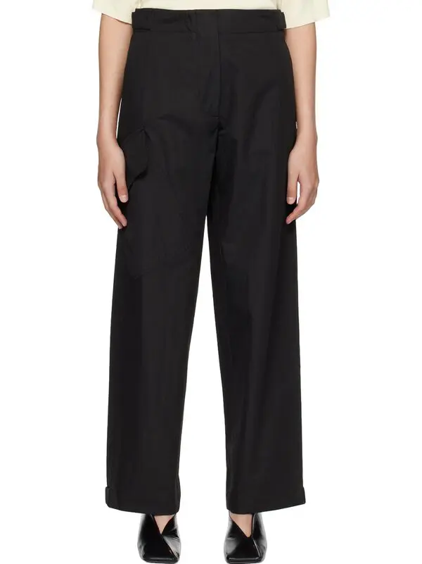 Studio Nicholson High-waisted Tailored Cargo Pants - Black