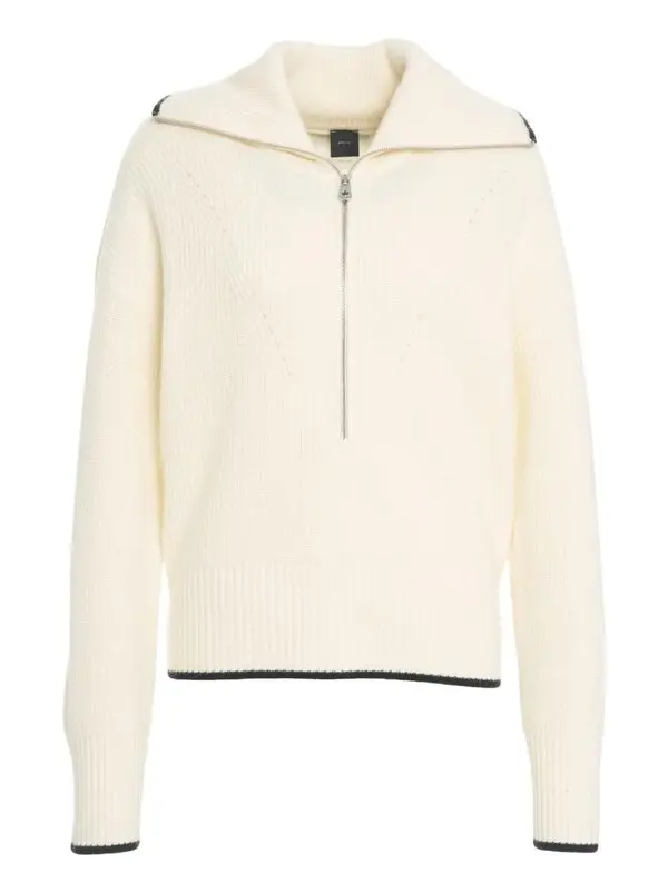 Pinko Logo Detailed Half-zip Jumper - No