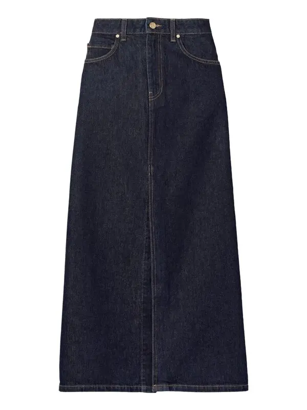Ulla Johnson The Anais Denim Maxi Skirt - Black