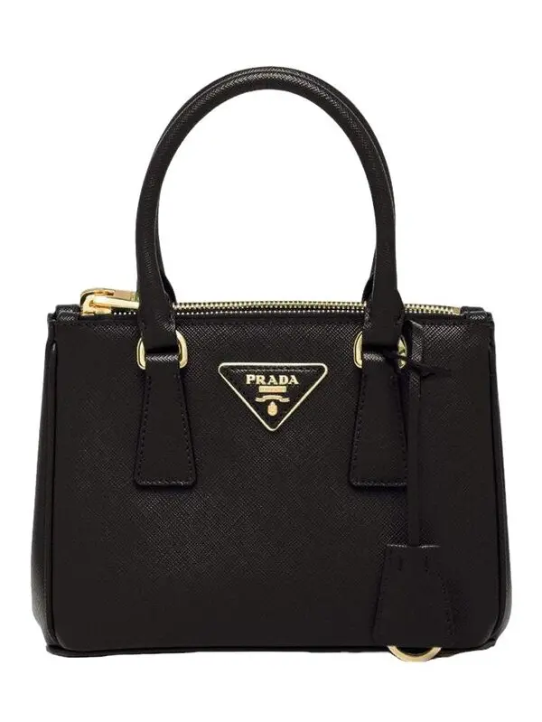 Prada Saffiano Leather Mini Handbag - Black