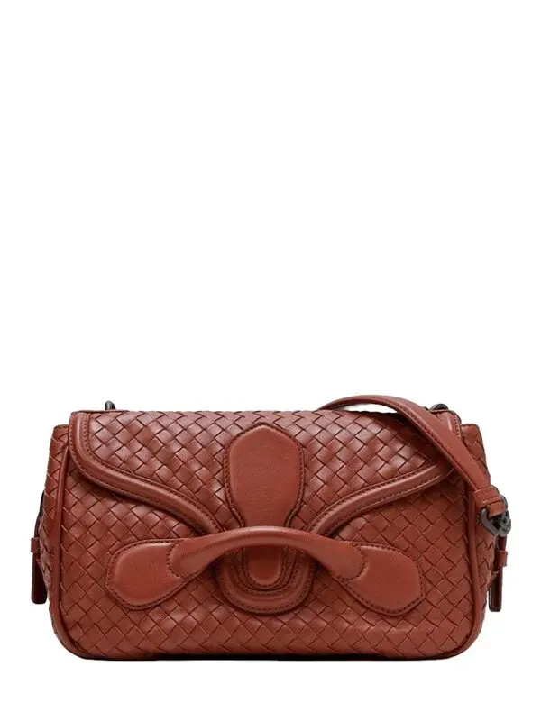 Bottega Veneta Woven Leather Shoulder Bag - Brown