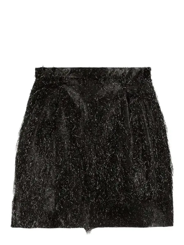 Red Valentino Textured Mini Skirt - Black