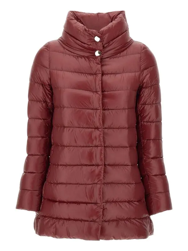 Herno Padded Stand Collar Down Jacket - Red