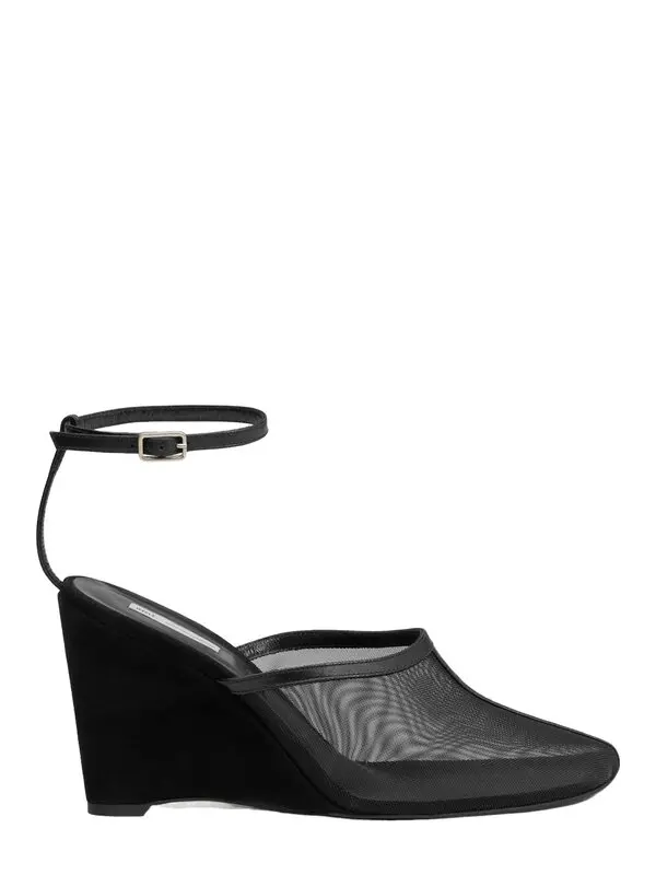 Ami Crosiette Mules - Black