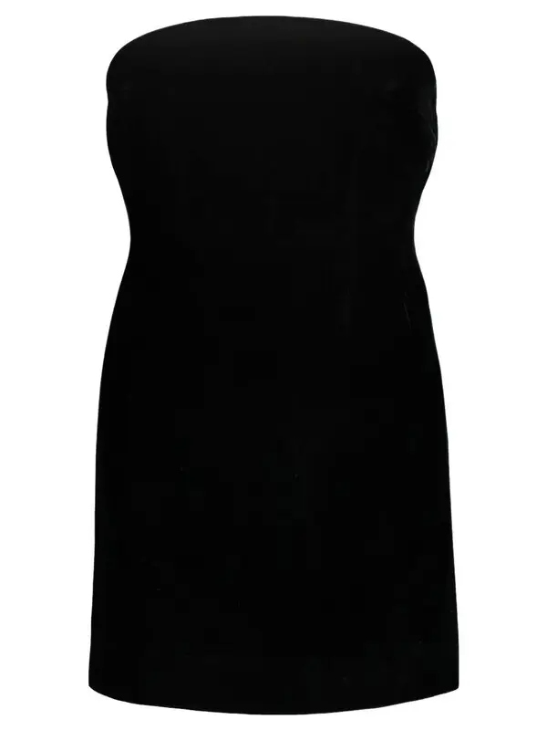 Wardrobe.NYC Velvet Corset Mini Dress - Black
