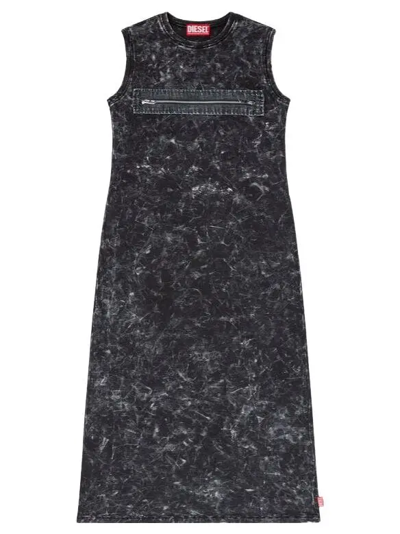 DIESEL® Sleeveless Midi Dress - Black
