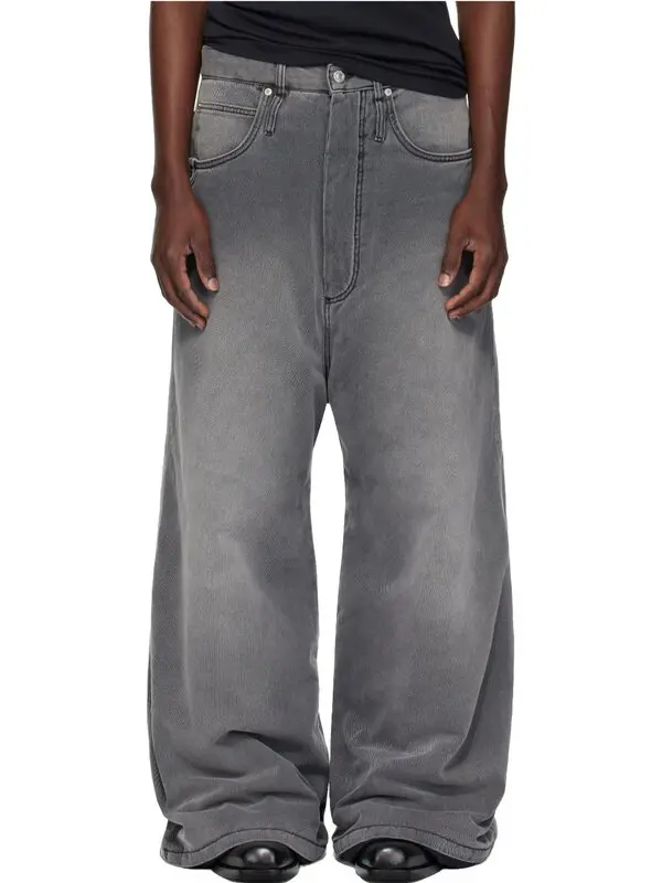 LU'U DAN Wide-leg Jeans - Grey