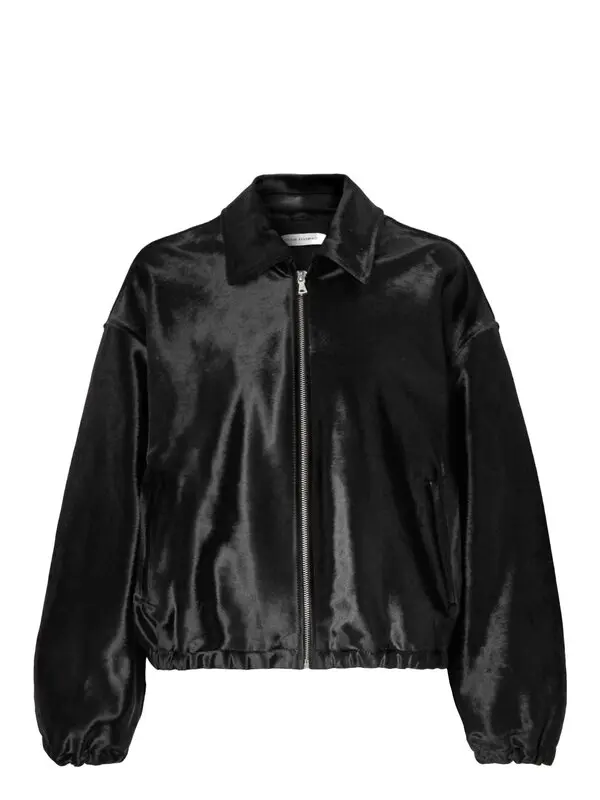 Nour Hammour Luna Cow Hair Jacket - Black