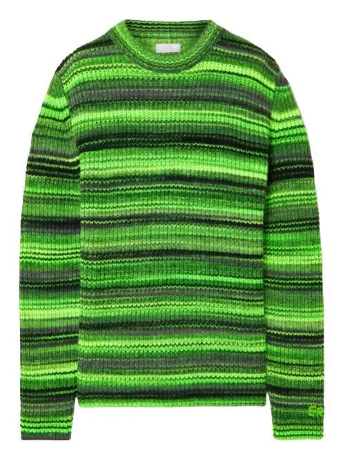 ERL Striped Wool-blend Sweater - Green