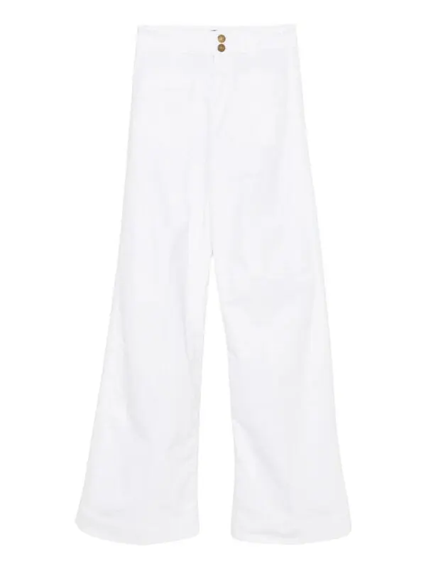 THE SEAFARER High-rise Flared Jeans - White