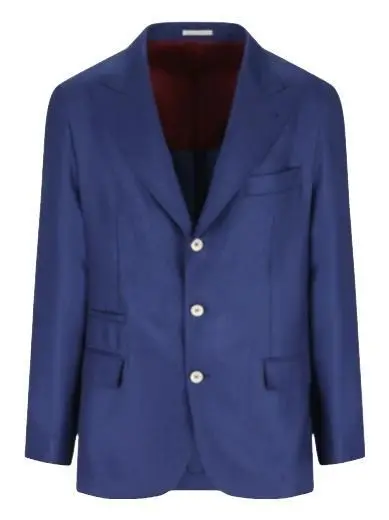 Brunello Cucinelli Single-breasted Tailored Jacket - Blue
