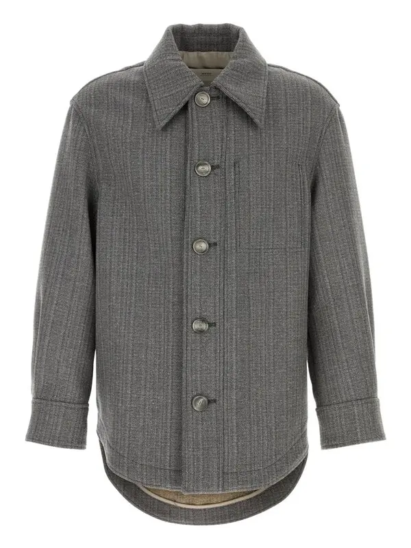 AMI Paris Herringbone Overshirt - No
