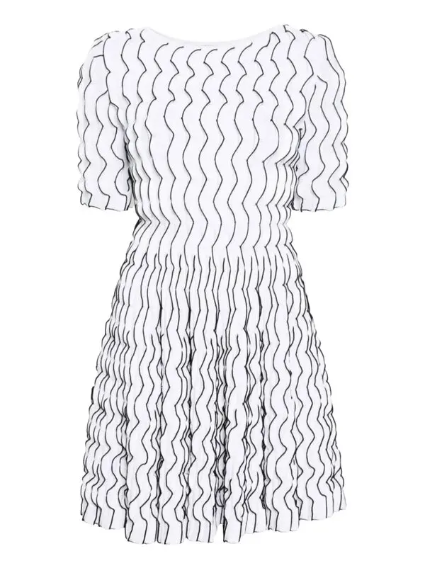 ANTONINO VALENTI Ruffled Flared Mini Dress - White