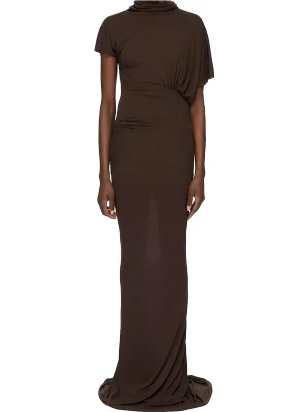 Rick Owens Lilith Ruched Gown - Black