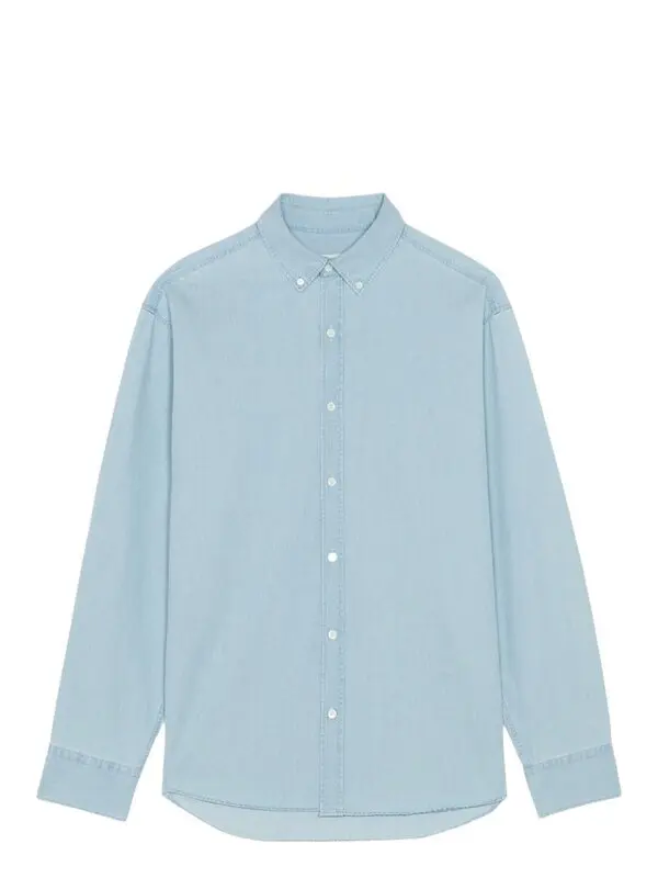 Maison Kitsuné Chillax Print Relaxed Shirt - Blue