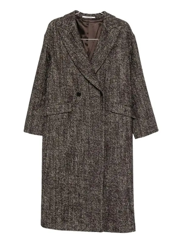 Tagliatore Double-breasted Tailored Coat - Black